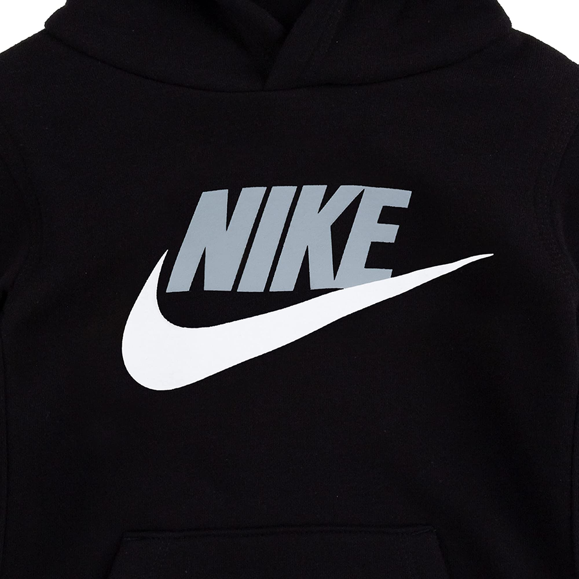 Nike Baby Boy's Club Fleece Pullover Hoodie (Toddler) Black 3 Toddler
