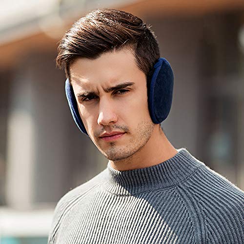 HBlorecer Ear Warmers/Earmuffs 2 pcs Soft Plush Fleece Outdoor Ear Covers Cold Winter Ear Muffs for Men & Women