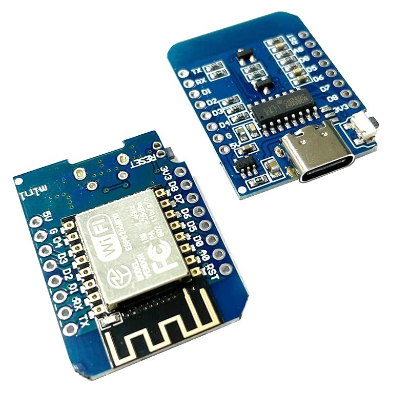 Jastoo 3PCS Mini D1 Mini NodeMcu WiFi ESP-12F Module ESP8266 Development Board Type-C Interface