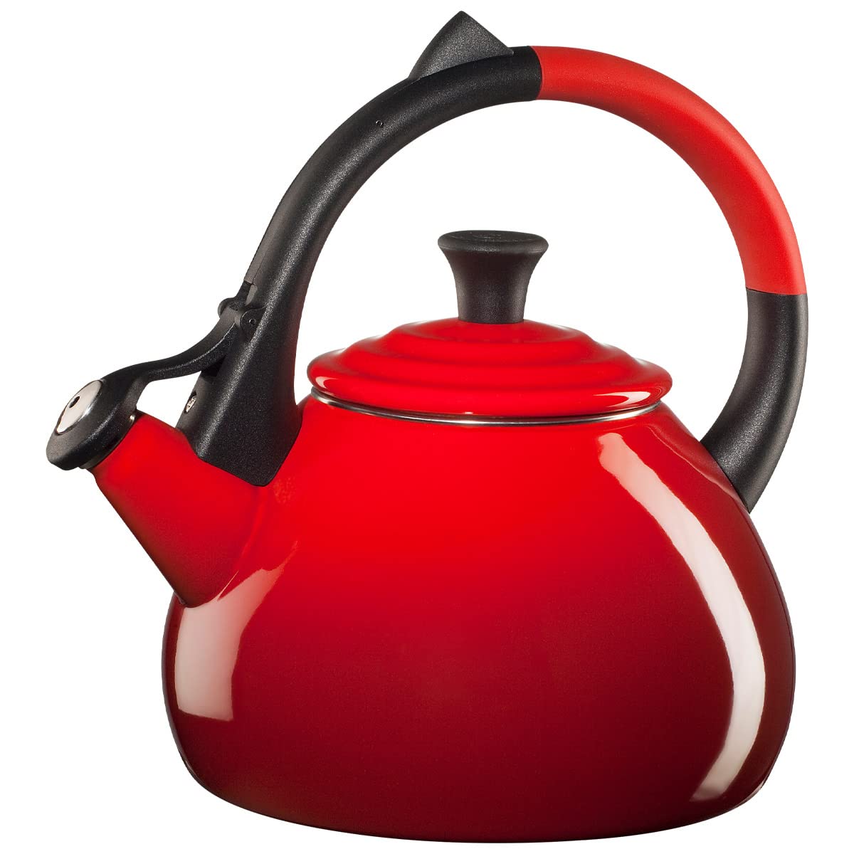 Le Creuset Enamel On Steel Oolong Tea Kettle, 1.6 qt., Cerise