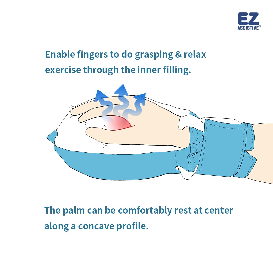 EZ Assistive Restraint Gloves for Dementia Patient, Medical Assistance Glove with Zipper Opening For Finger Protection