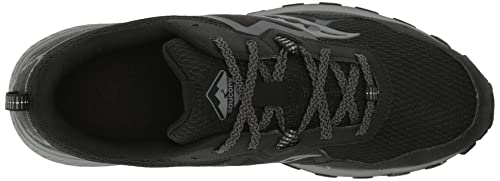 Saucony Men's Excursion TR16 Trail Running Shoe, Black/Charcoal, 13