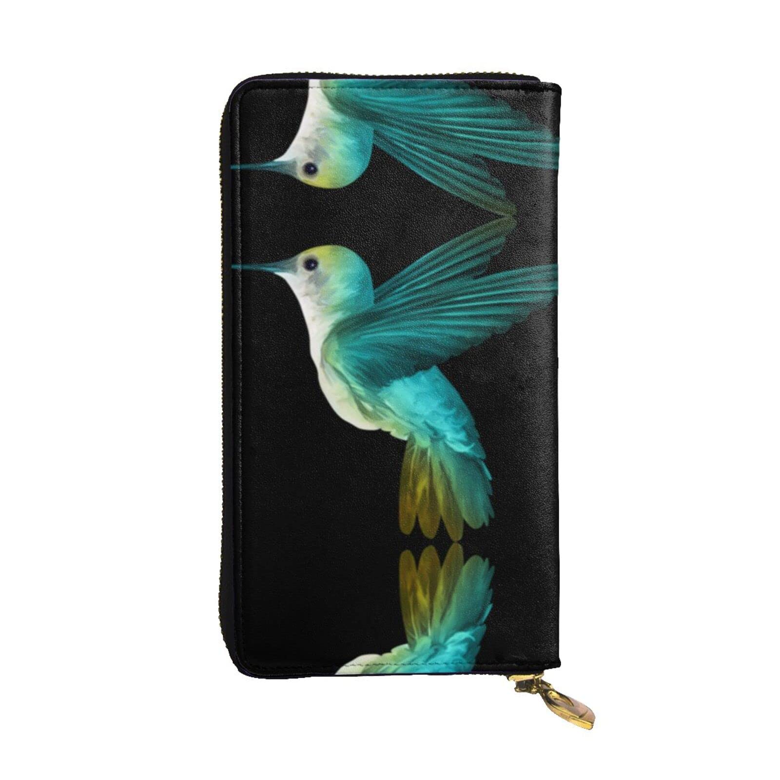 Hummingbird Women'S Leather Long Clutch Wallet :: 7.48x4.13 Inch Comfortable, Lightweight, Waterproof, Durable.