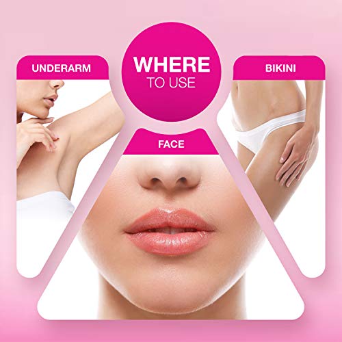 VEET Wax Strips Hair Removal Kit for Face, Underarms, Bikini, Dermatologically Tested, 20ct Wax Strips, 2 Sizes with Shea Butter & 4ct Wipes for At Home Waxing