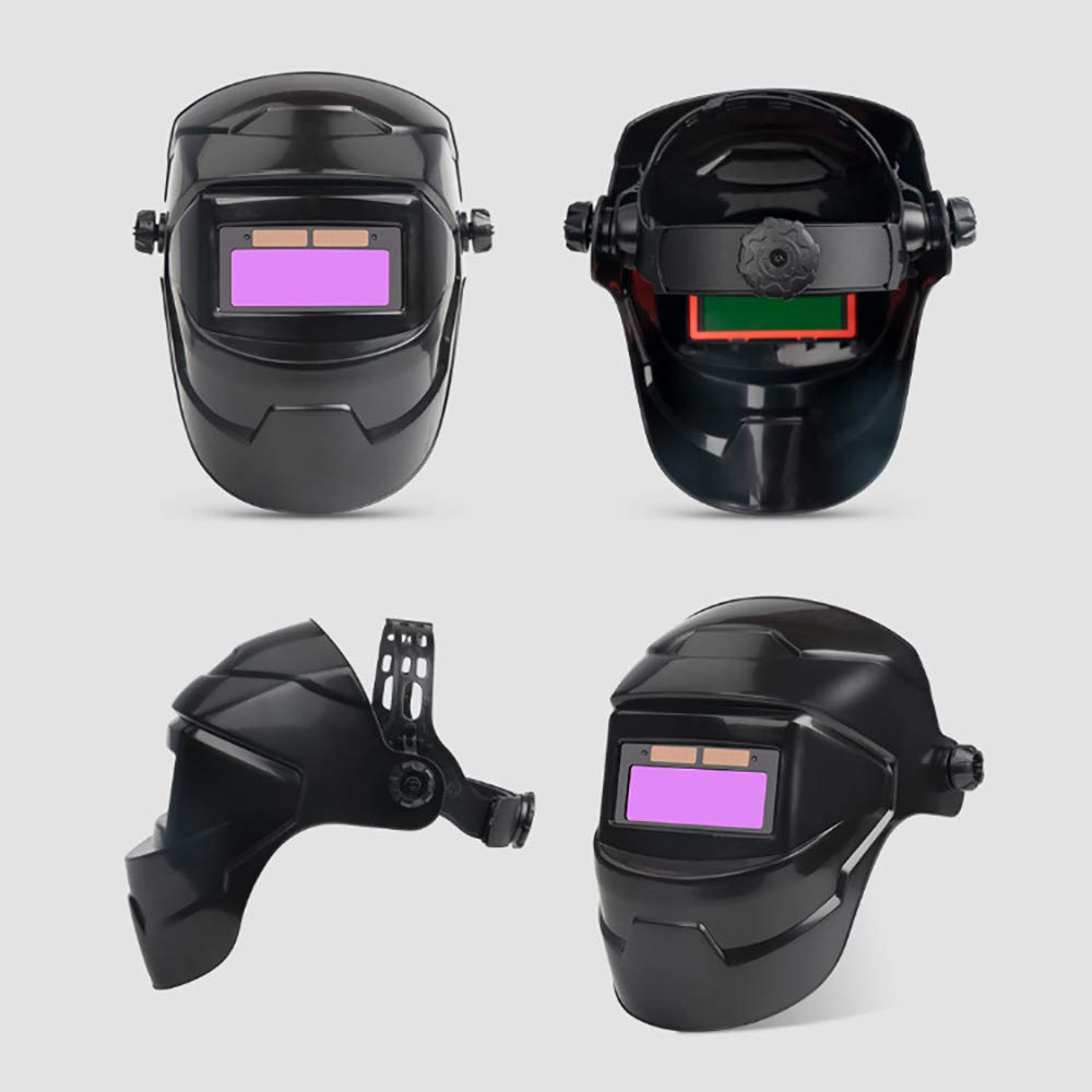 Large Viewing Screen Welding Mask, DEECOZY True Color Solar Automatic Dimming Color Changing Head-Mounted Welding Mask for Grinding Welder