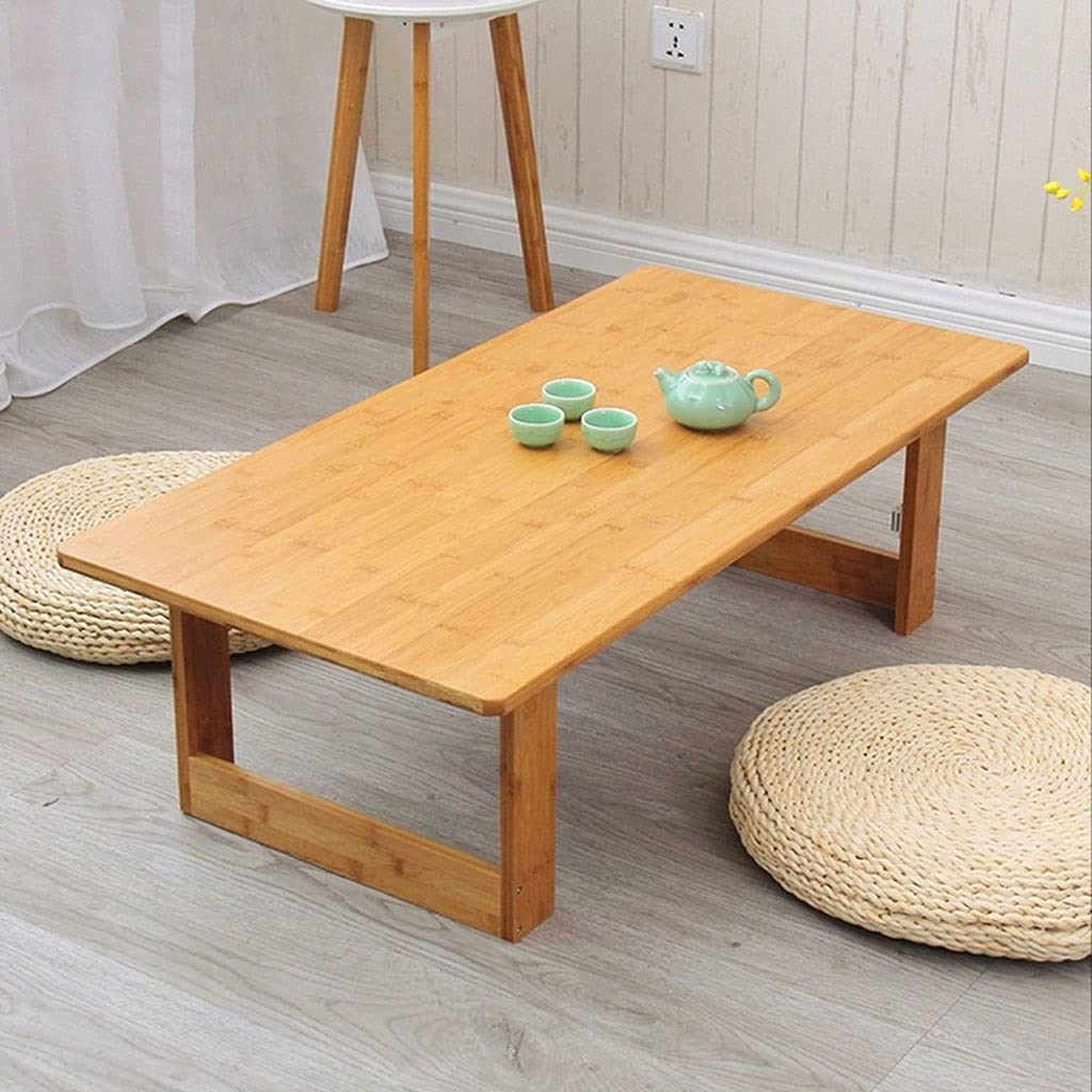 DOUBAO Small Side Table Square End Occasional Coffee Table with Storage Shelf, Mid-Century Industrial Wood Look.