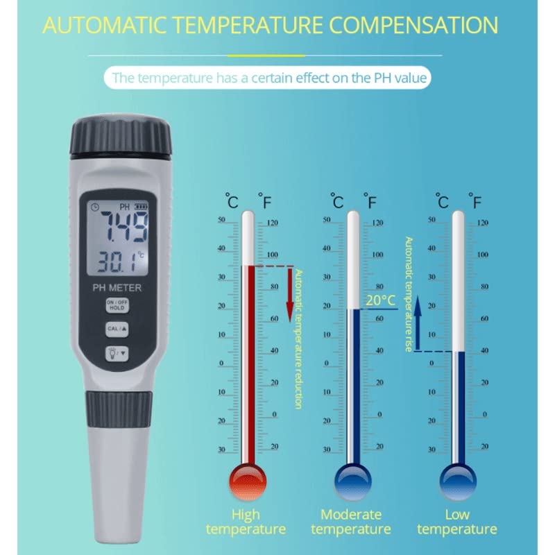 LHLLHL Professional Pen Type PH Meter Portable PH Water Quality Tester Acidometer for Aquarium Acidimeter Water PH Acidity Meter
