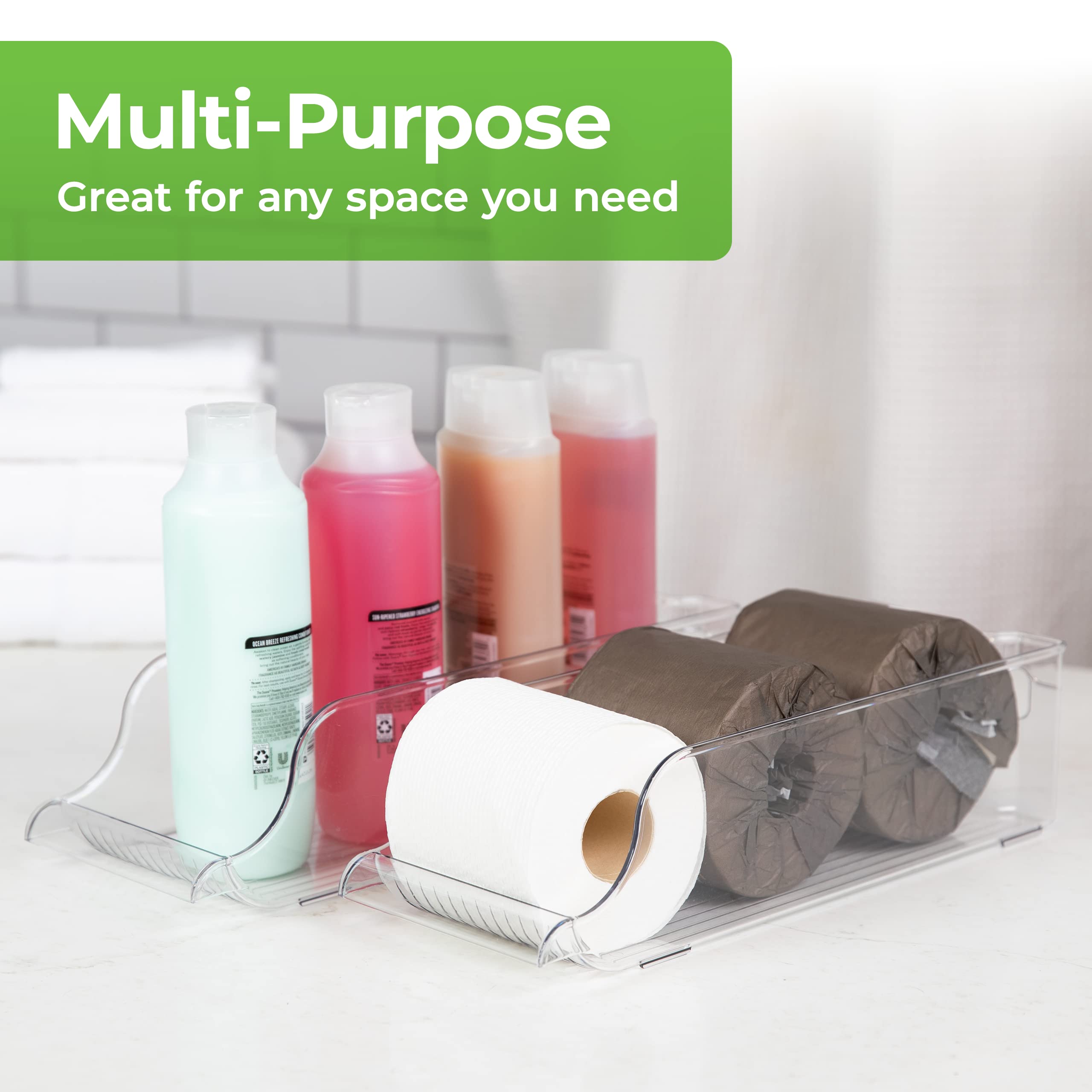 Greenco Soda Can Organizer for Refrigerator, Durable Handles, 2 Pack | Fridge Soda Can Organizer | Soda Can Holders for Fridge | Soda Can Dispenser for Refrigerator | Drinks, Kitchen Organization