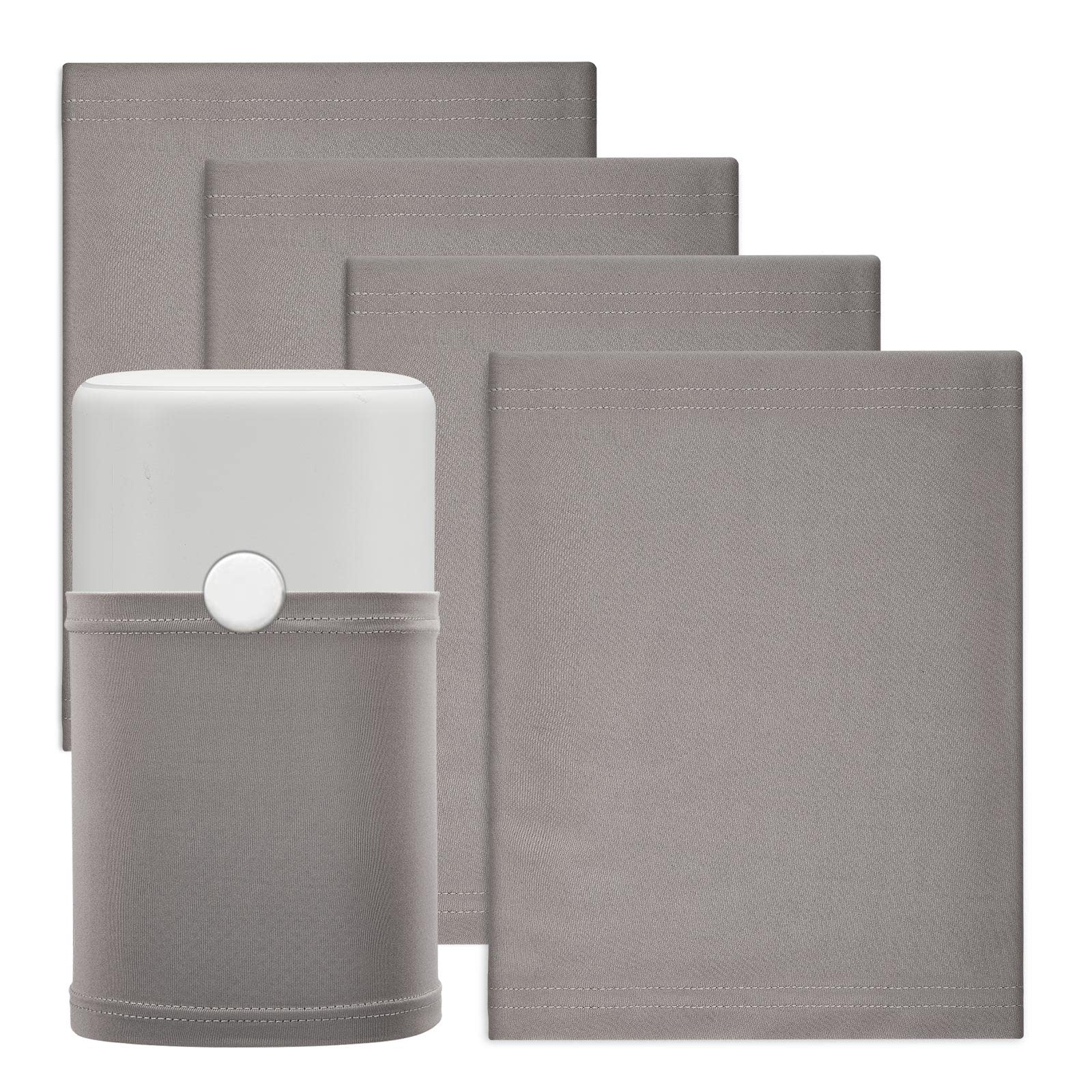 Frienda 4 Pack Replacement Light Gray Washable Pre-Filter Air Purifier Prefilter Covers Compatible with Blueair Blue Pure 411+ Air Purifier, Removes Pollen, Dust, Pet Dander, Lunar Rock