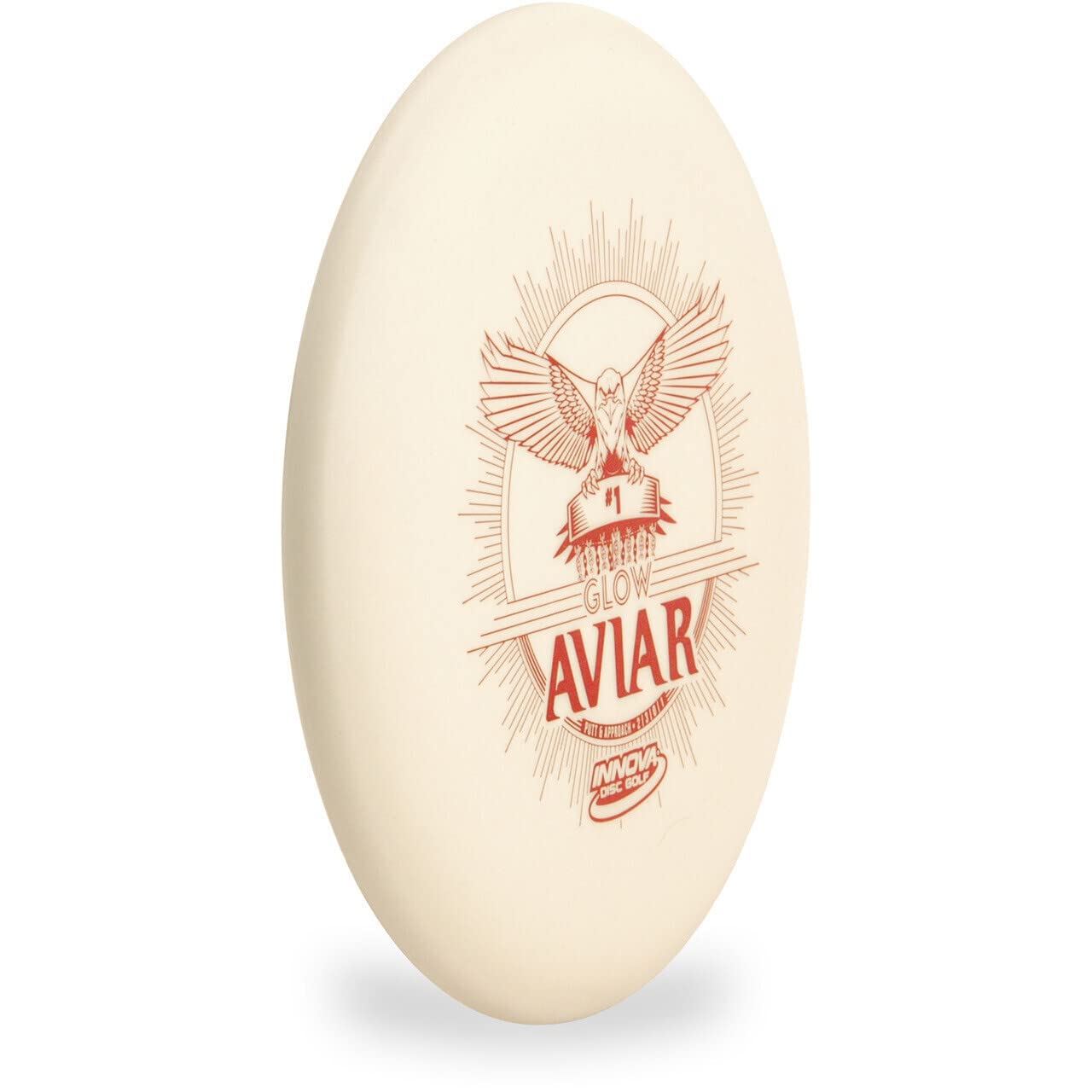 Innova Aviar (Glow DX) Putter & Approach Golf Disc, Pick Weight/Color [Stamp & Exact Color May Vary] White 160-166 Grams