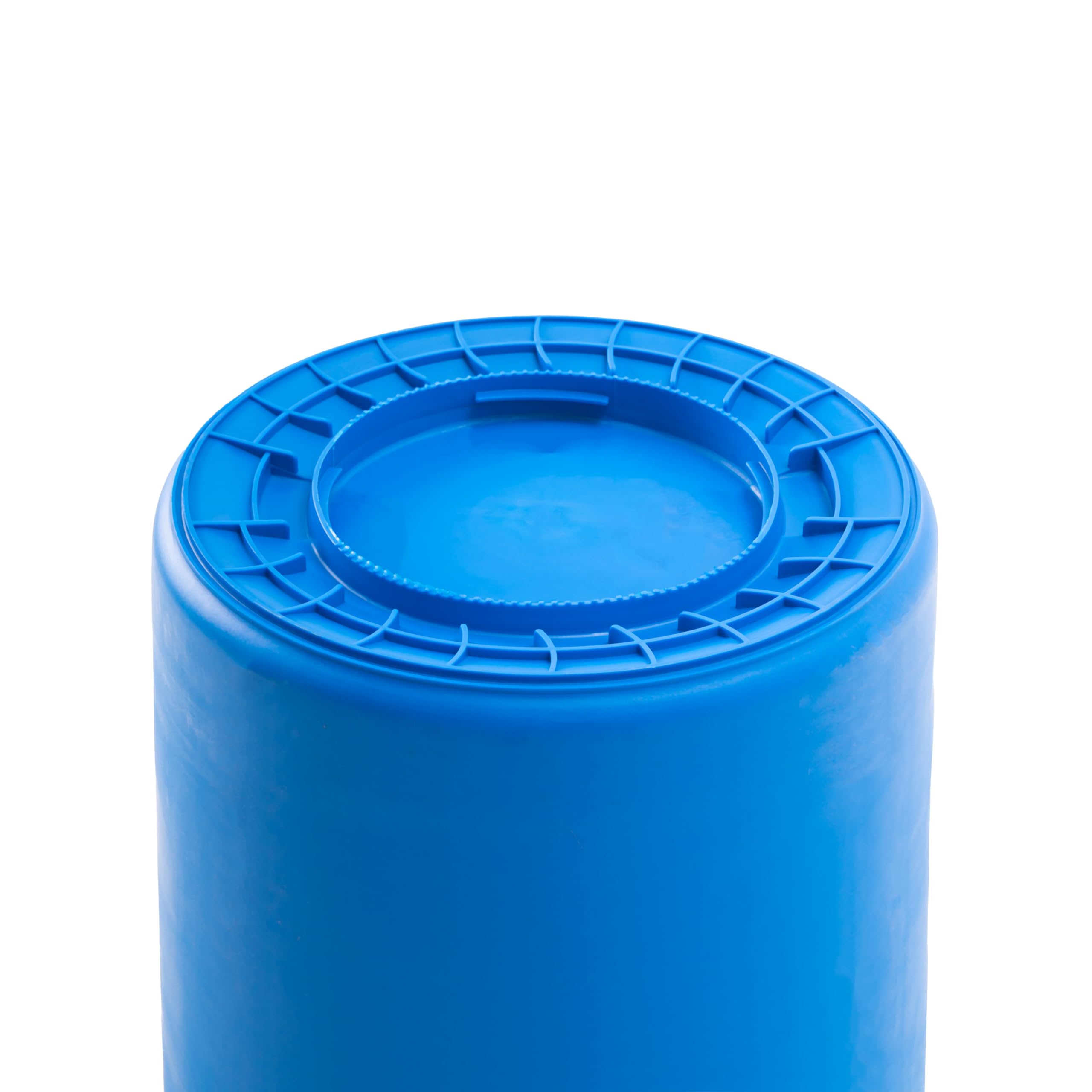 MOLFAR 5 Pack! Blue 32 Gallon Commercial Trash Can with Lid – Heavy-Duty, Plastic for Indoor and Outdoor Use, Snap-On Lid for Secure Closure, Ideal for Restaurants, Offices, and Public Spaces