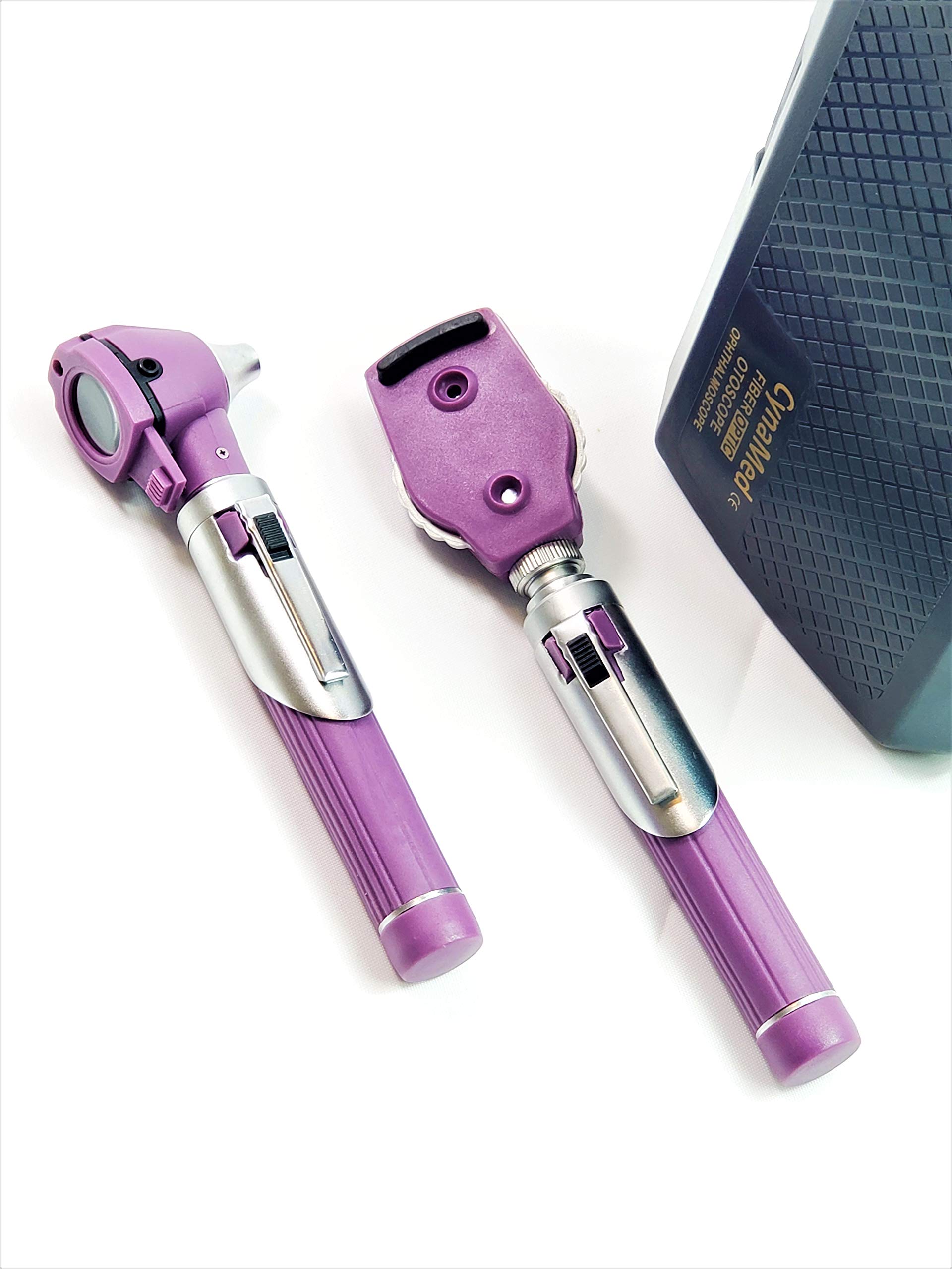PURPLE OTOSCOPE SET -LED Otoscope/School Kit-CYNAMED