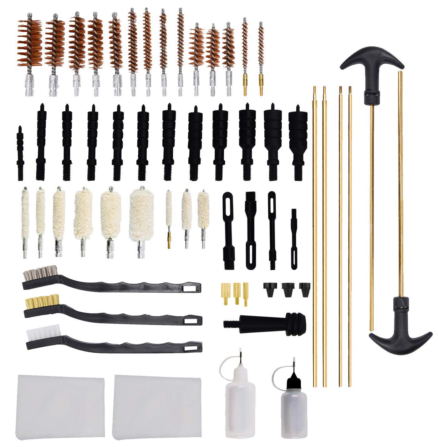 FIREGEAR Universal Gun Cleaning Kit for Hunting Shooting Rifle Handgun Shot Gun Cleaning Kit for All Guns with Case, Green4
