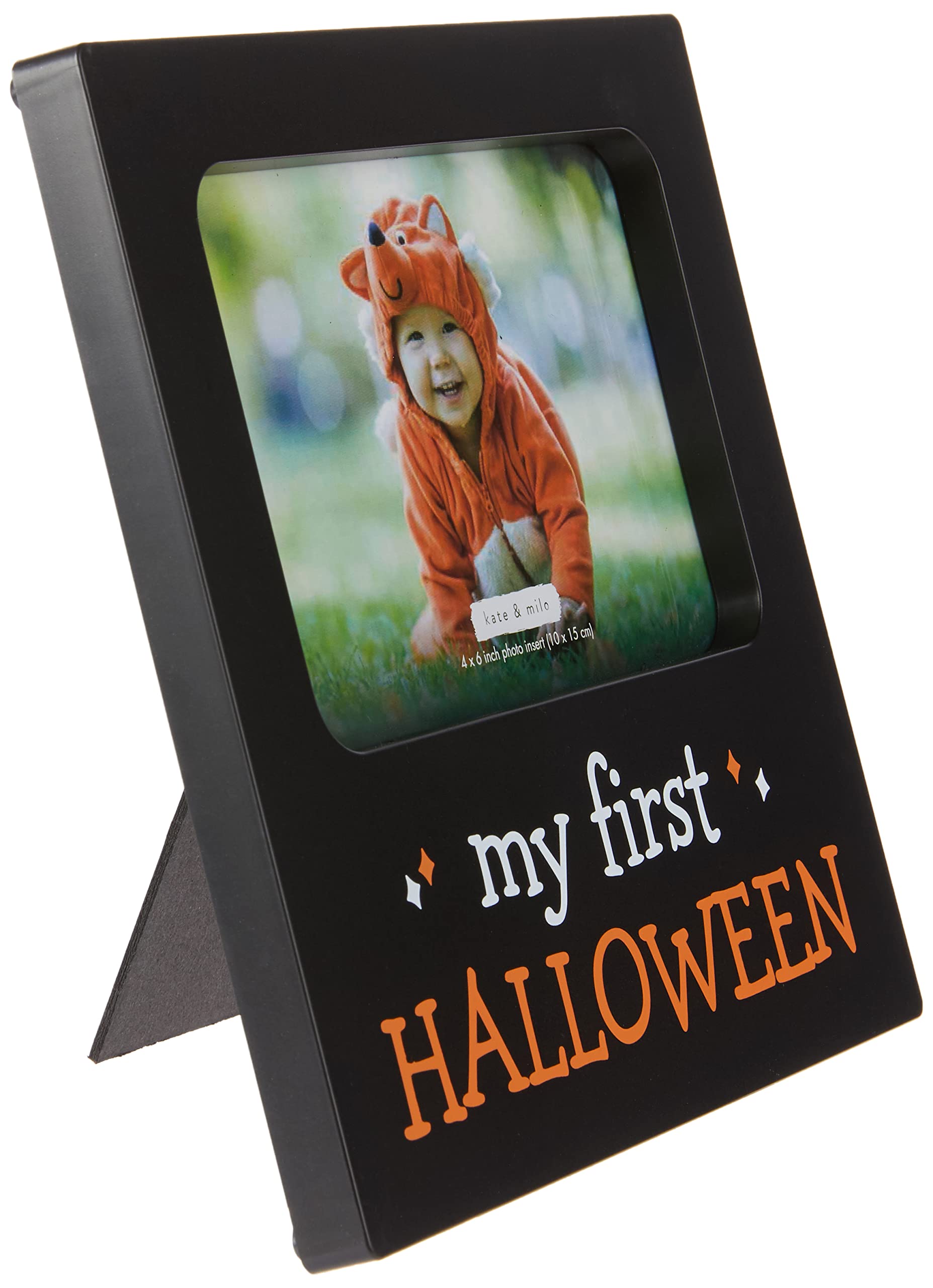 Kate & Milo Hello Pumpkin Frame, Baby Fall Home Decor, Baby’s First Halloween Keepsake Frame, Baby Milestone Frame, Newborn Picture Frame, 4" x 6" Photo Frame
