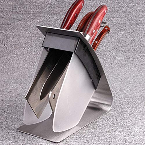 JHHDP Knife Holder Knife Holder 304 Stainless Steel Kitchen Rack Simple Knife Holder Storage Box Insert Knife Holder
