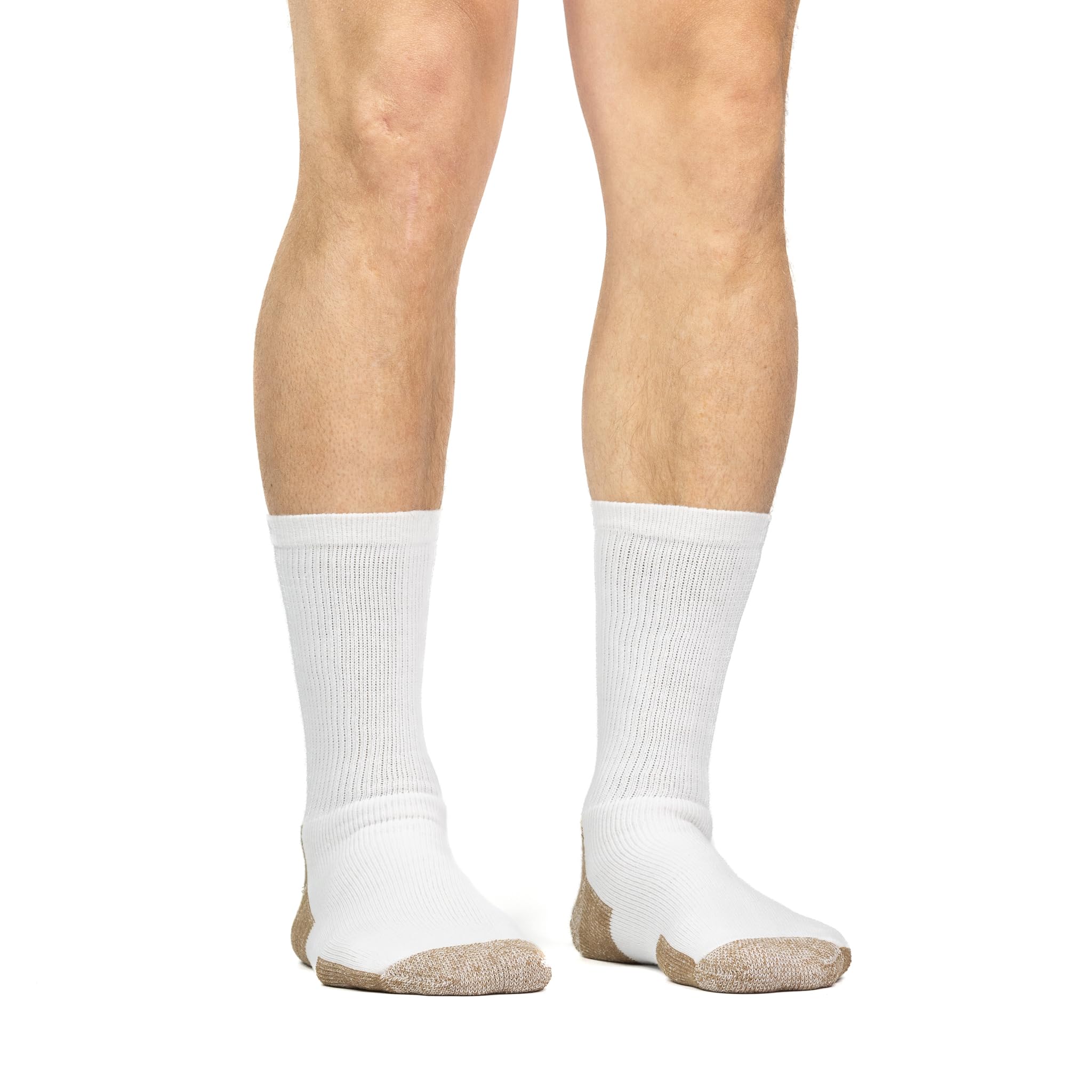 Fox River Value Medium-Weight Work Crew Socks (3 Pair Pack), White, Large
