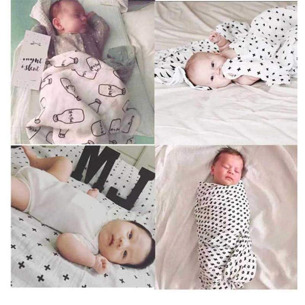 G-Tree Organic Muslin Swaddle Blanket- 47 x 47 inch Ultra Soft Muslin Swaddle Blankets, Muslin Receiving Blanket - Perfect (Snowflake)