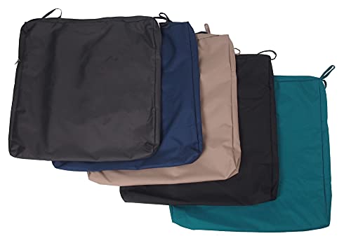 Leeymoo Outdoor Seat Cushion Covers, Water Repellent Patio Cushion Replacement Covers-Only Covers (18"x18"x2" 2 Pack Black)