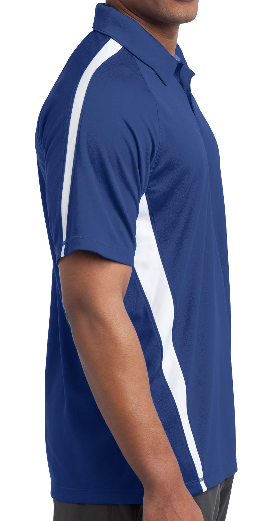Ford F-150 Raptor Pocket Print Colorblock Polo, Royal White Medium