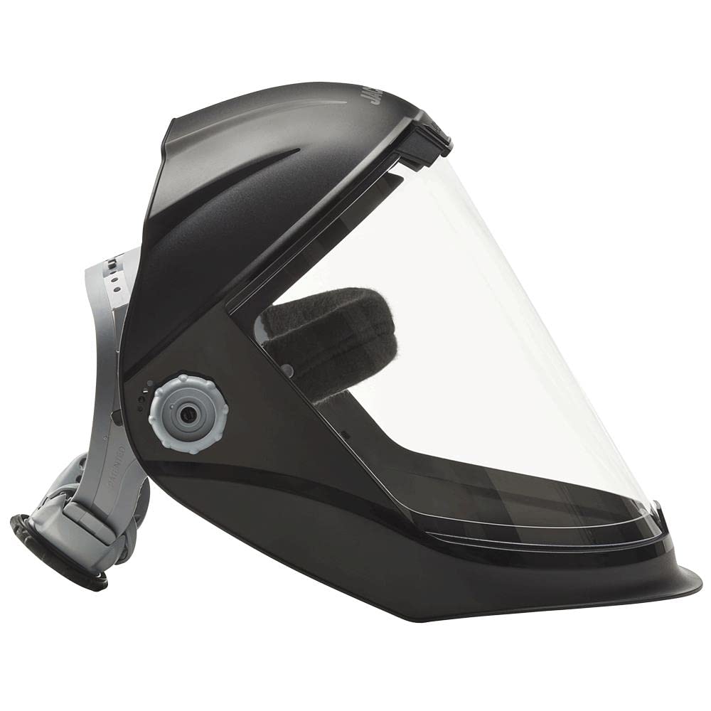 Jackson Safety Lightweight MAXVIEW Premium Face Shield with 370 Speed Dial Ratcheting Headgear β Uncoated Clear