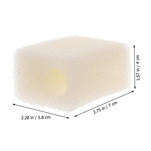 GLSTOY 12 Pcs Fish Tank Filter Cotton Aquarium Accessories Submersible Water Pump Aquarium Sponge Filter Pre- Filter Sponge Aquarium Fish Tank Sponge Filter Replacement Filter Beige Ocean