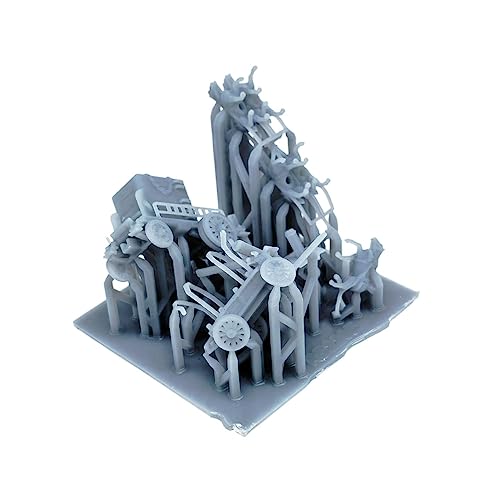 Outland Models Scenery Old West Horse Carriage Battle Wagon Set 1:160 N Scale