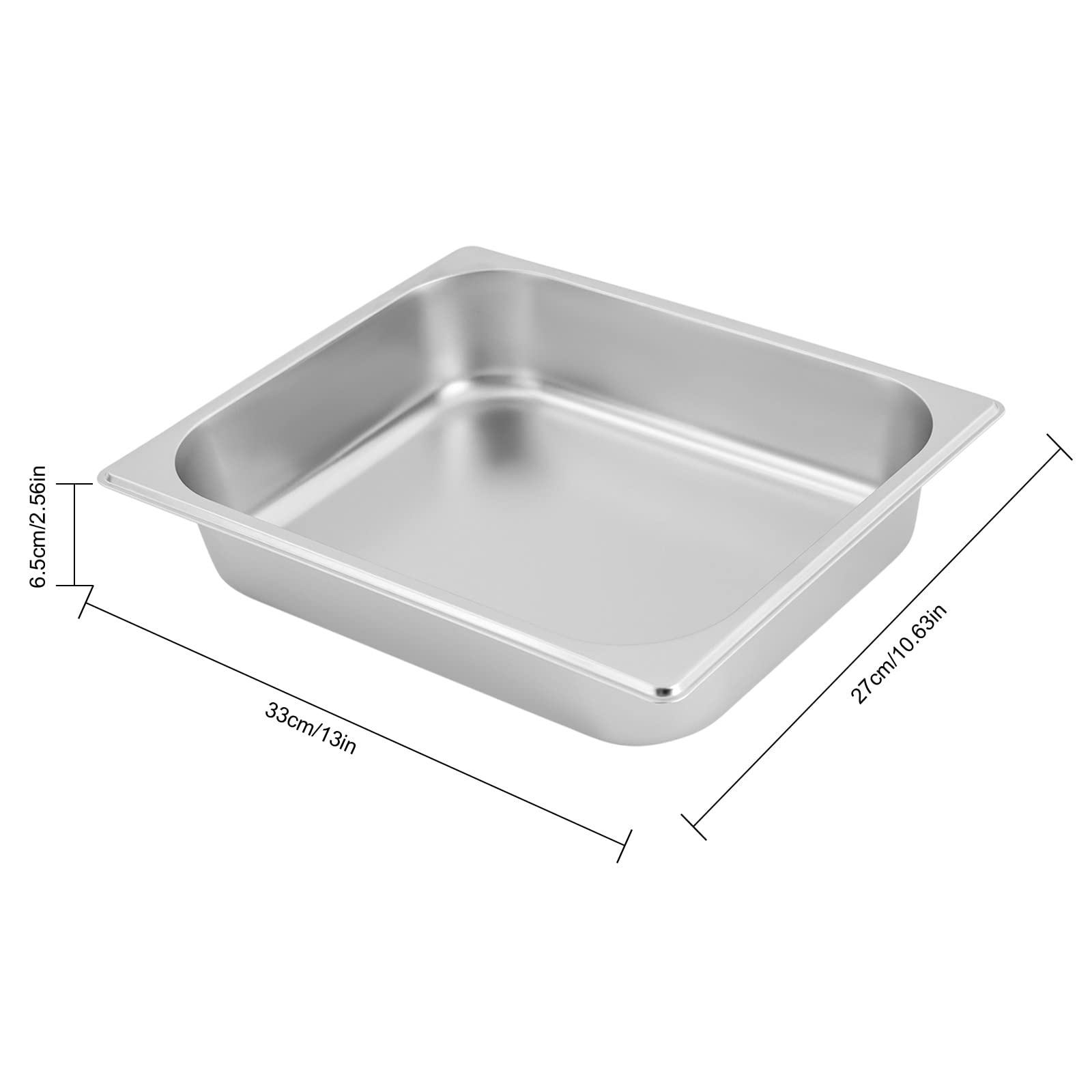 Roll Top Chafing Dish Buffet Set 9L/9.54Qt Stainless Steel Buffet Chafing Server Set Rectangular Buffet Chafer and Food Warmer for Catering Event Parties,25.2 * 18.11 * 17.32in (with Visible Window)
