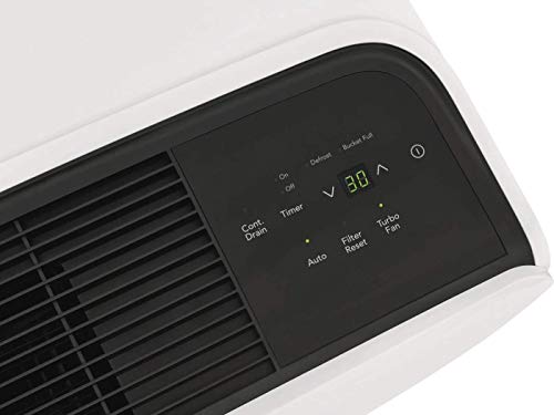 Frigidaire FFAD6022W1 Dehumidifier, High Humidity 60 Pint Capacity Dehumidifier with a Easy-to-Clean Washable Filter and Custom Humidity Control for maximized comfort, in White