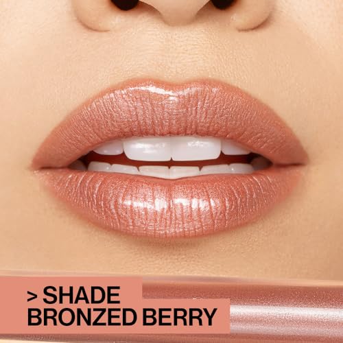 wet n wild MegaSlicks Lip Gloss, Ultra-Glossy, Vitamin-E Enriched, Ultra-Gloss High Shine Moisturizing, Cruelty-Free & Vegan - Berried Treasure