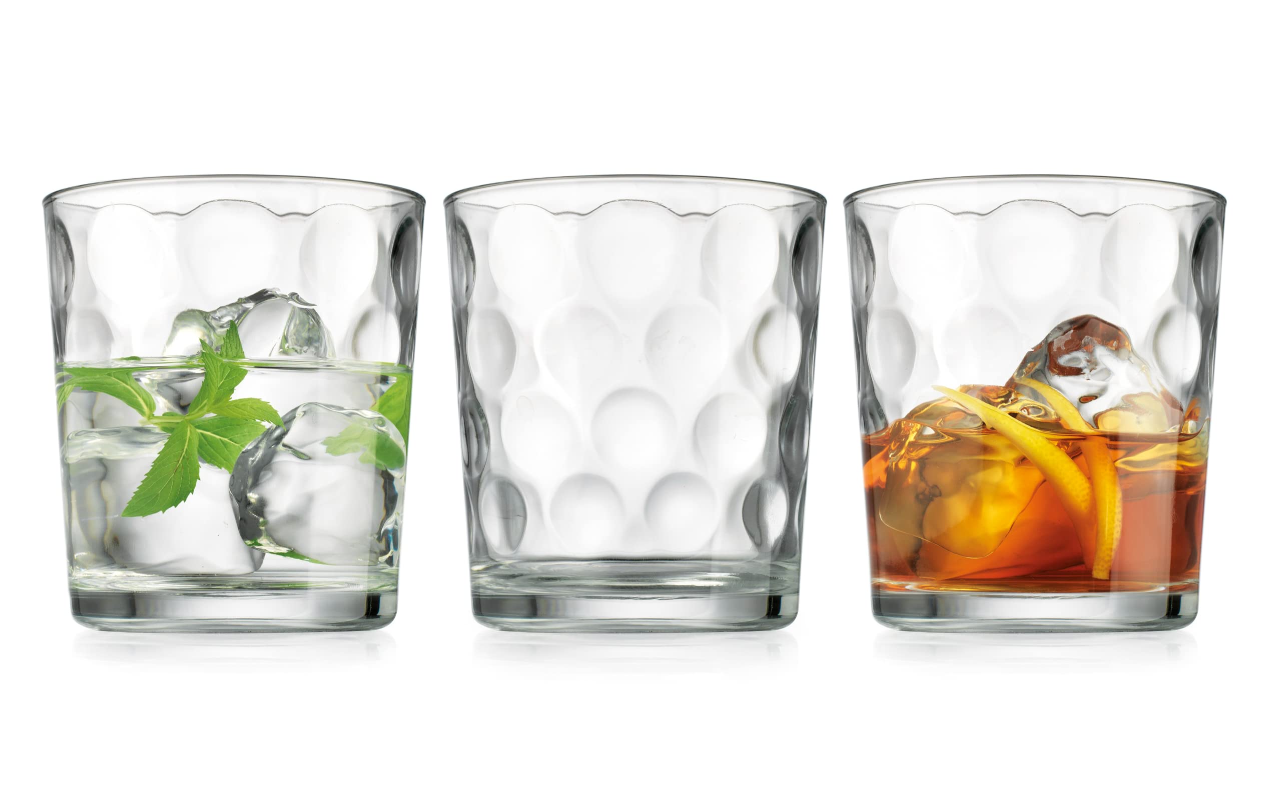 Glaver's Whiskey Glasses 13 oz. Barware Set of 4 Old Fashioned Glasses for Whisky, Scotch, Bourbon, Liquor, and Cocktails.