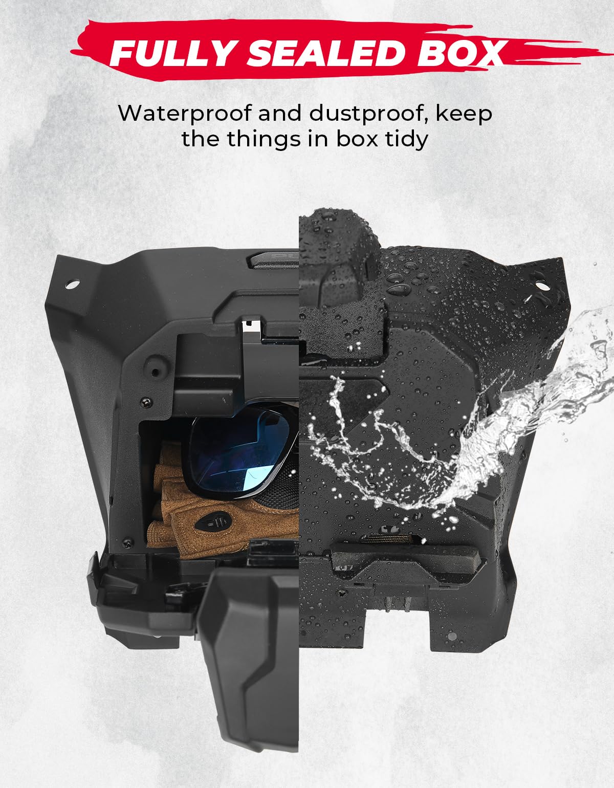 KEMIMOTO Portable Electronic Device Mount, Black, Compatible with 5.1" to 10" Smartphones and Tablets, Easy Installation, Stable and Durable, Fits Polaris RZR PRO XP/XP4 2020-2024