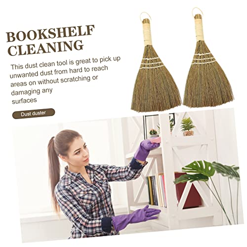 ORFOFE 6 Pcs Kitchen Cleaning Broom Mini Corn Broom Play Heavy-Duty Broom Mini Desk Broom Hand-Made Broom Home Sweeping Broom Cleaning Kit House Cleaning Supplies Whisk Broom Miscanthus