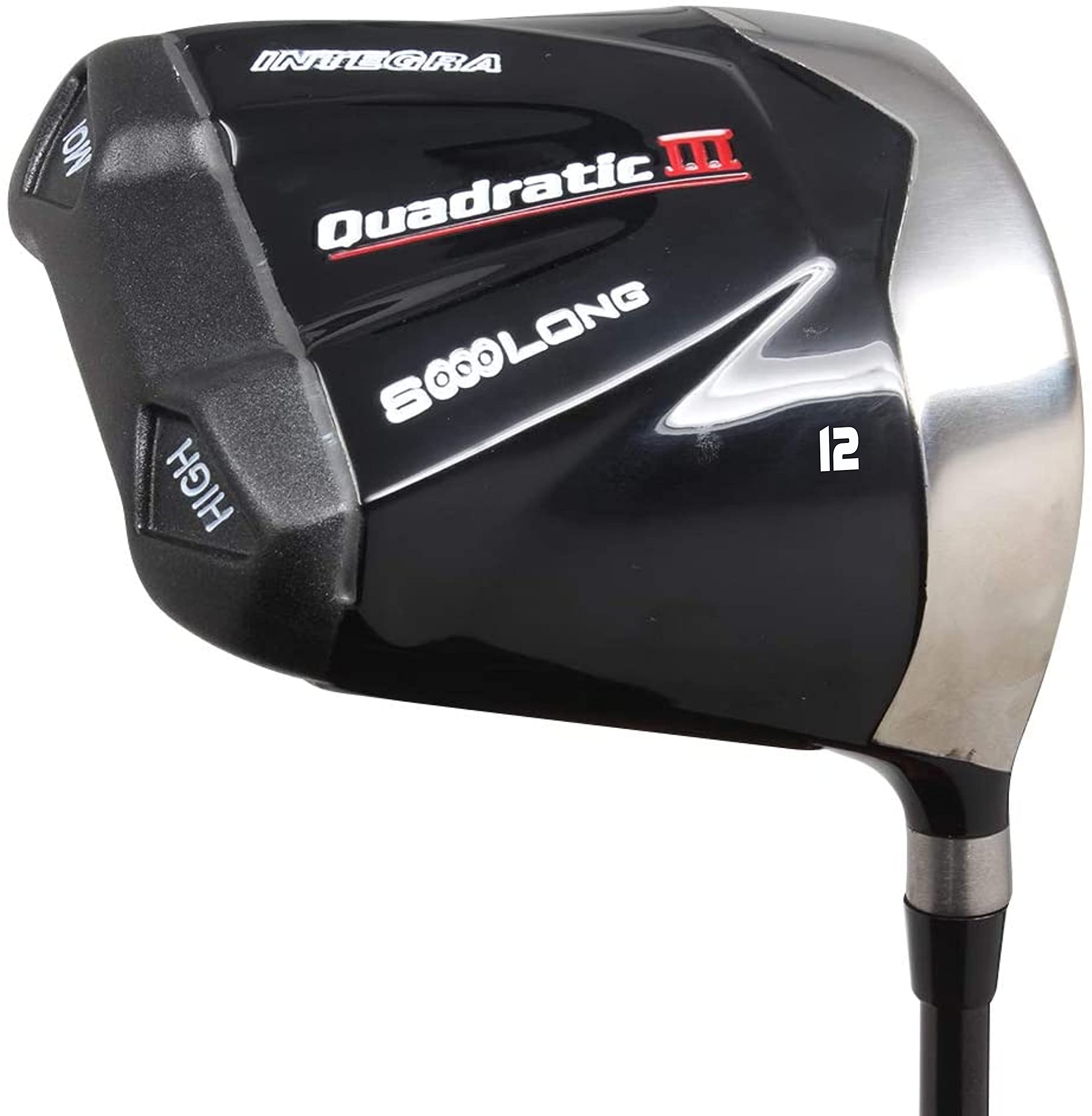 Integra Sooolong Driver Senior Men's Integra SoooLong Quadratic III Square 460cc 12degree Driver Right Handed Premium Ultra Forgiving Senior Flex Graphite Shaft Tour Velvet Grip