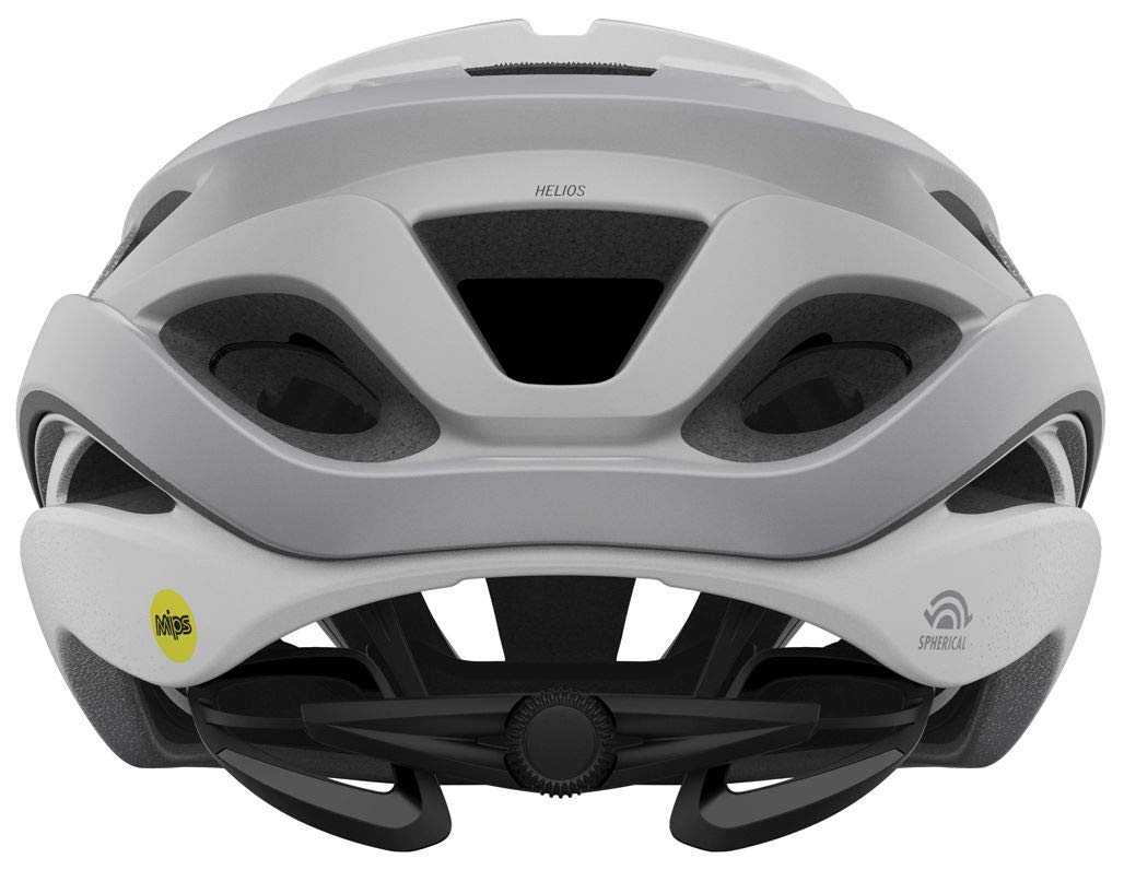 Giro Helios Spherical Adult Road Cycling Helmet - Matte White/Silver Fade (2022), Small