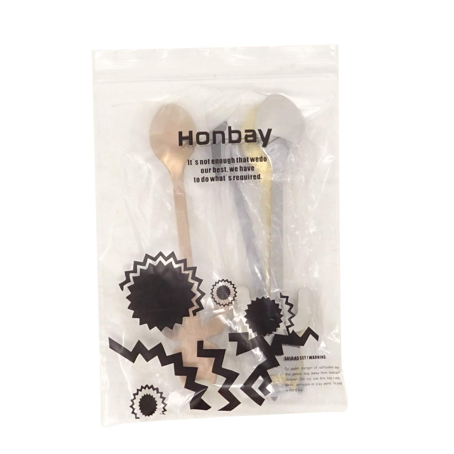 Honbay 4PCS Stainless Steel Cute Mini Cat Spoon for Tea, Coffee, Dessert, Sugar, Ice Cream, etc (11.5cm/4.5inch)