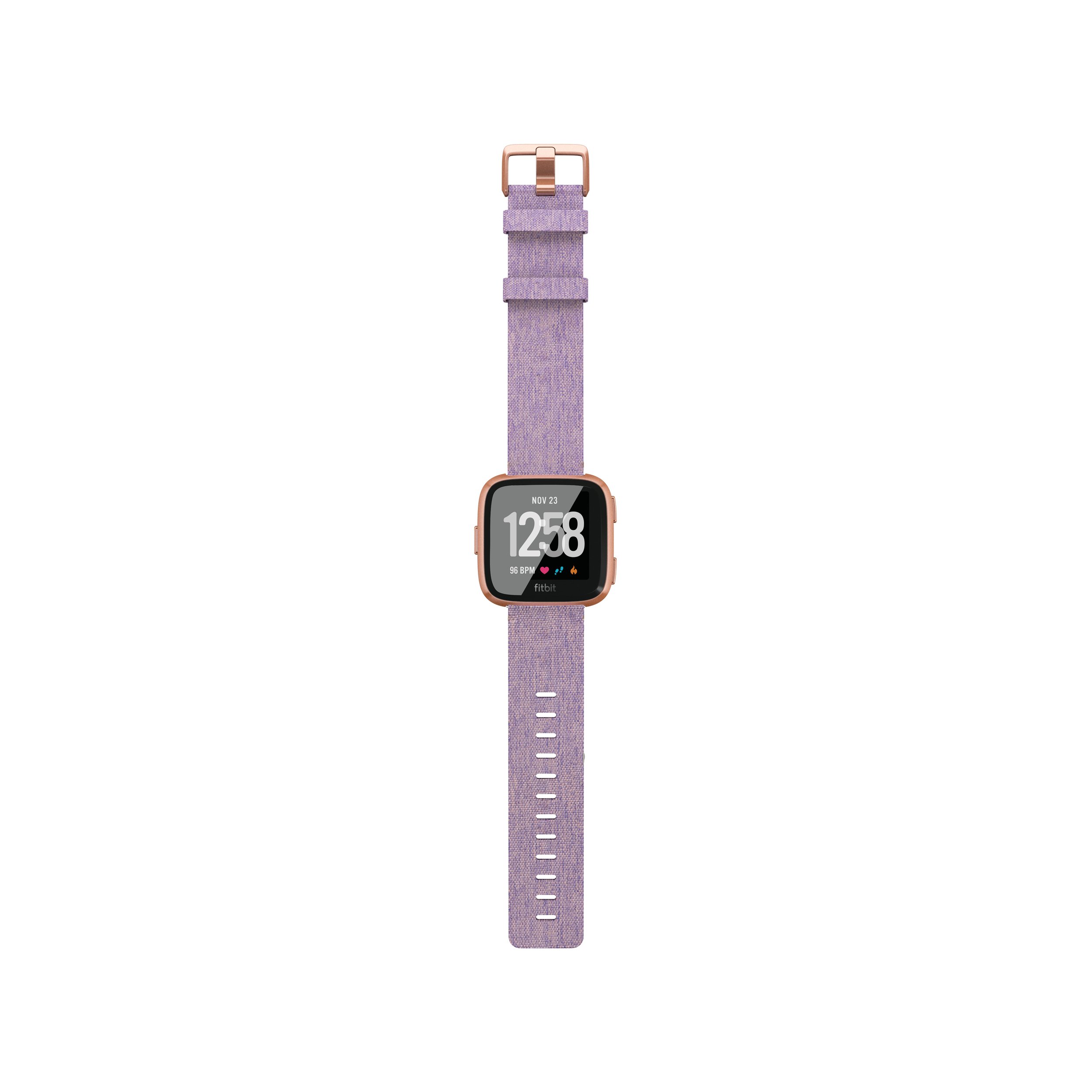 Fitbit Versa Special Edition Smart Watch, Lavender Woven, One Size (S & L Bands Included)