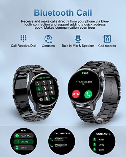 LIGE Smart Watches for Men, Smartwatch for Android and iOS Phones with Bluetooth Calls 1.32" Full Touch Screen Activity Tracker Heart Rate Sleep Monitor IP67 Waterproof Pedometer