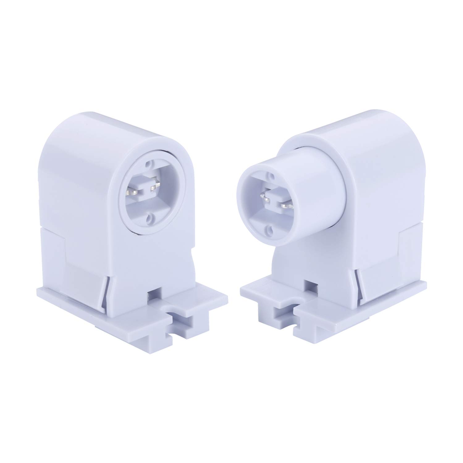 R17D/HO Tombstone Base Holder Socket Connector T8/T10/T12 8ft LED Light Replacement Fluorescent Plunger Lampholder Adaptor 5 Pairs