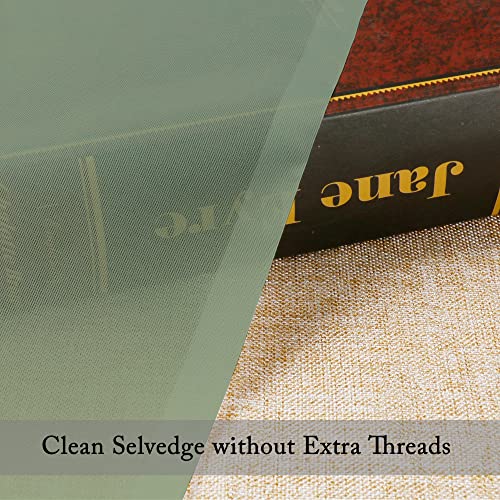 OVZME Bedroom Curtains 2 Panel Sets 84" Inch Length - Transparent Light Weight Soft Window Treatment Panels for Study Room/Living Room/Guest Room, Sage Green, Per Panel W42 X L84 inches