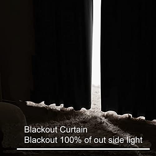 OWENIE White Blackout Curtains 84 inch Length 2 Panel Set, Sheer with 100% Blackout Curtain Liner Thermal Insulated, 3D Jacquard Clip Double Layer Rod Pocket Back Tab Panel Drapes, 2 Panels, 52 x 84