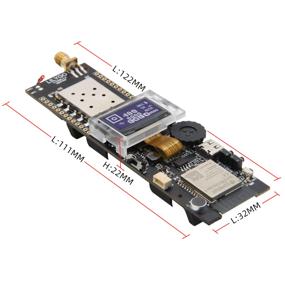 LILYGO T-TWR ESP32-S3 Development Board Walkie-Talkie TTGO Module ESP32-S3-WROOM-1-N16R8 (T-TWR UHF 400~480MHz)