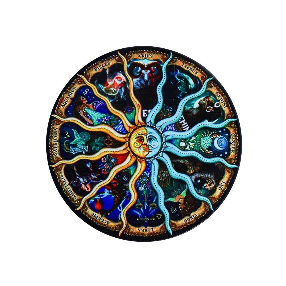Grinder 2.5 inch Aesthetic Moon, Tree of Life Grinder (Gold)