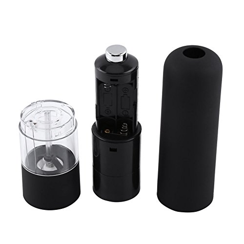 Grinder, Mini Electrical Automatic Portable Spice Crusher, Stainless Steel Pepper Grinder Mill for Kitchen