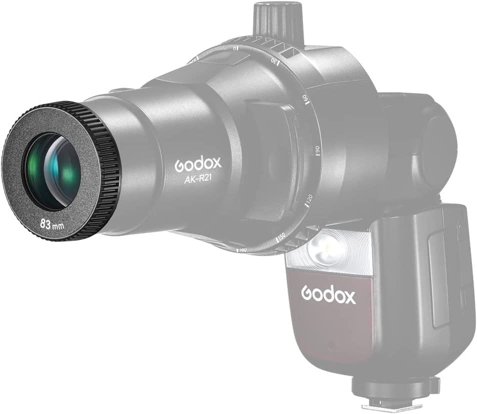 Godox AK-R24 50mm Lens for AK-R21 Projector Flash Splitting Cone Nose Optical Spotter