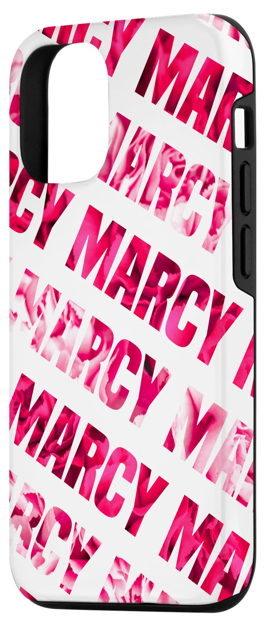 iPhone 12/12 Pro Custom Marcy Phone Cover Pink Red White Personalized Case