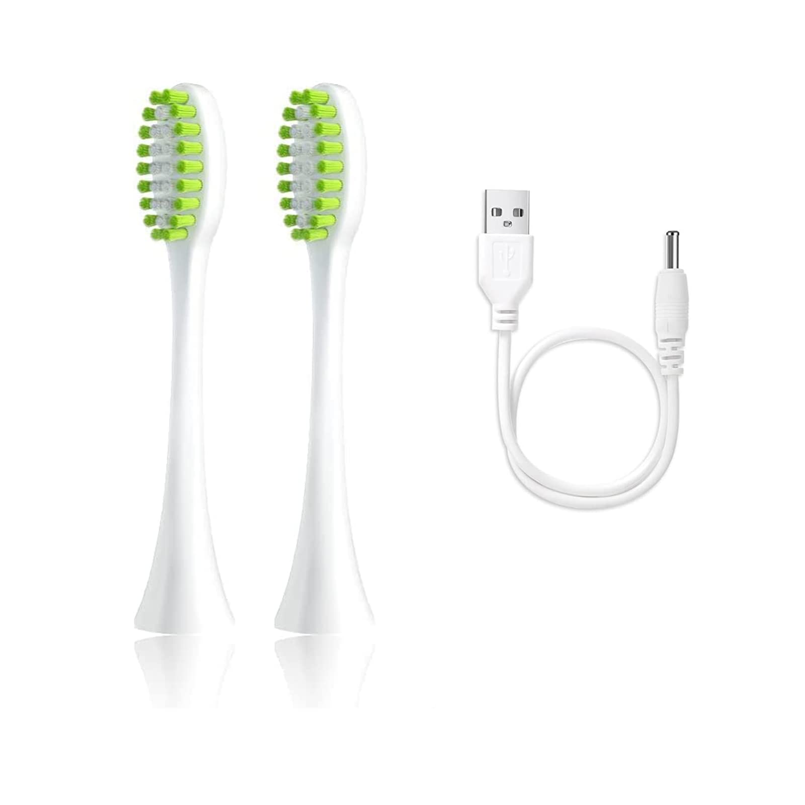 Kid Electric Toothbrush Replacement Heads 2 Pcs,3D Curved Soft Bristles, Toddler Toothbrush Head Accessories, Suitable for 2-7 Years Old