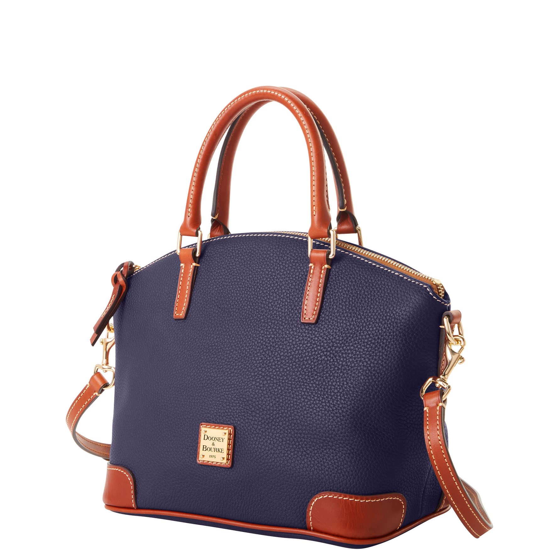 Dooney & Bourke Handbag, Pebble Grain Charli Satchel - Midnight Blue
