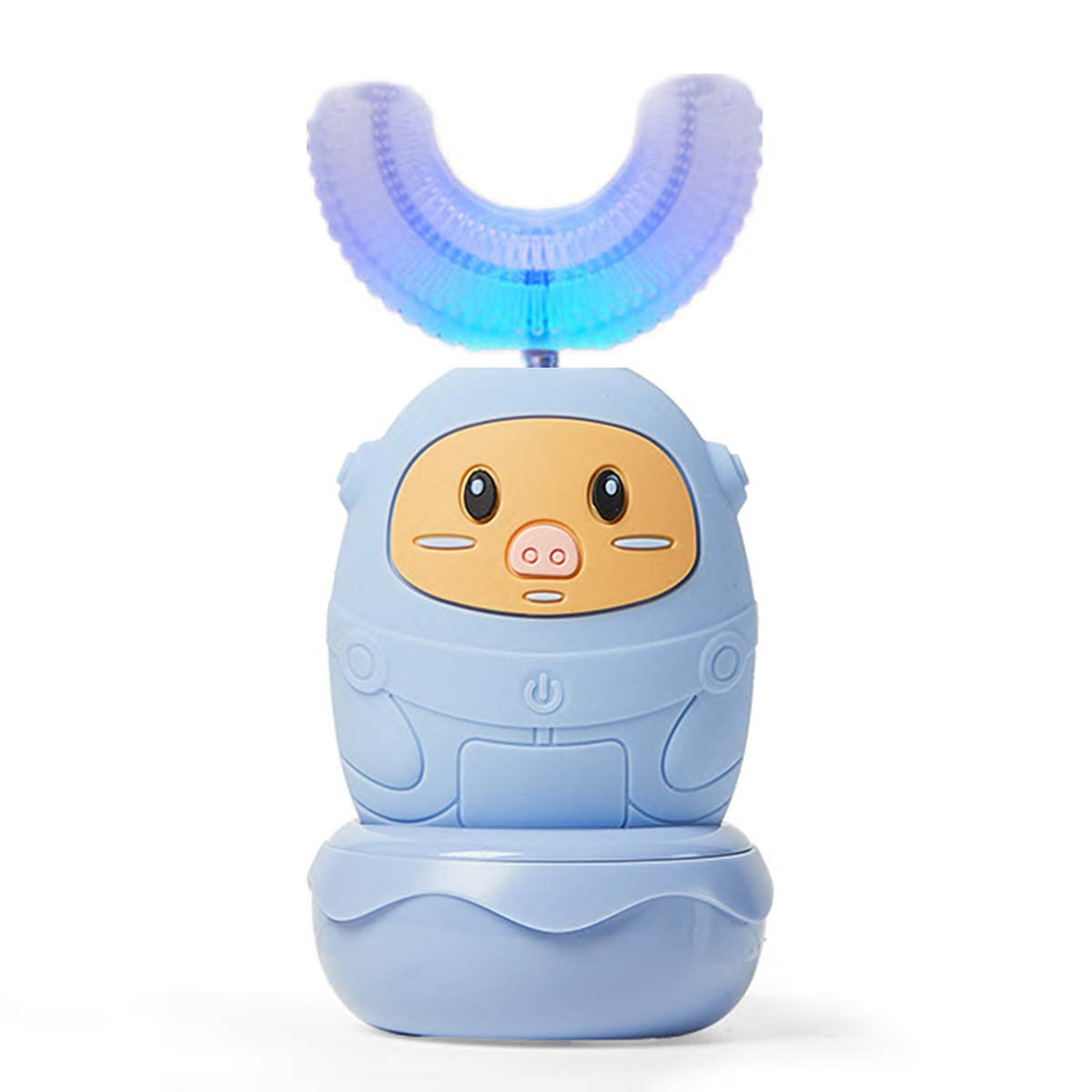 Kid Toothbrush U Shaped Electric Toothbrush for Kids 360° Automatic Toothbrush 3 Clean Modes,IPX7 Waterproof,Automatic Toothbrush for Kids 2-8