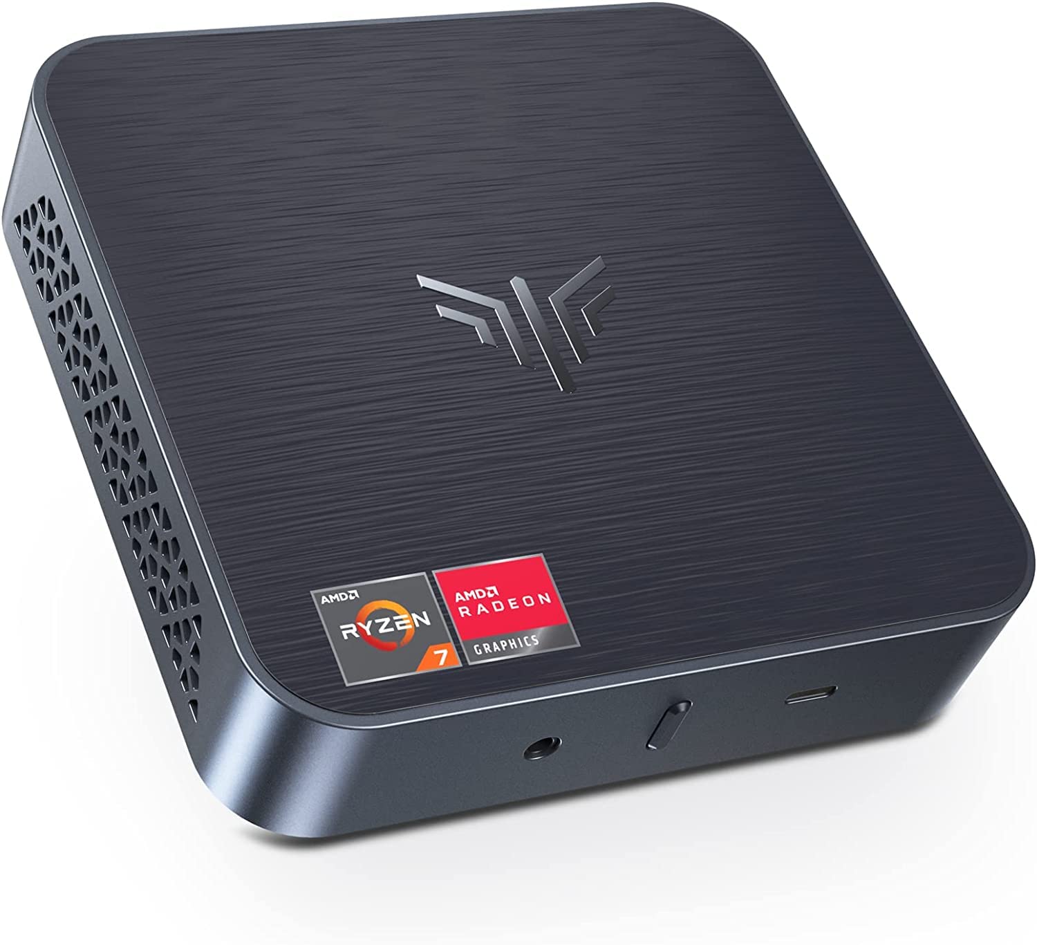 KAMRUI Thin Client Mini PC AMD 4-Core Ryzen 7 3750H Radeon RX Vega 10 Graphics 16GB DDR4 RAM 1TB NVMe SSD WiFi AC BT 4K HDMI DisplayPort USB-C RJ-45 Windows 11 Pro