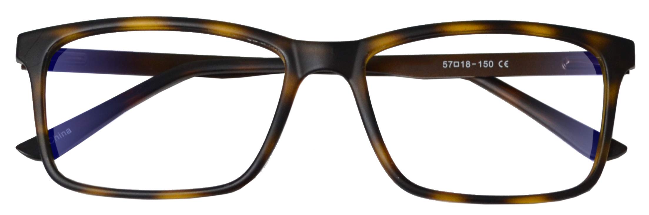 Fashion Eyelinks Blue Light Blocking Glasses UV Protection, Computer Gaming Rx-able Optical TR90 Frame with Spring Hinge Men Women - Matte Black